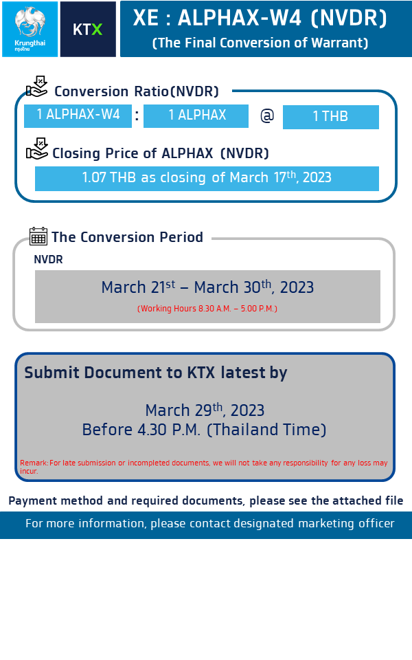 Krungthai XSpring Securities, thai stocks online trading